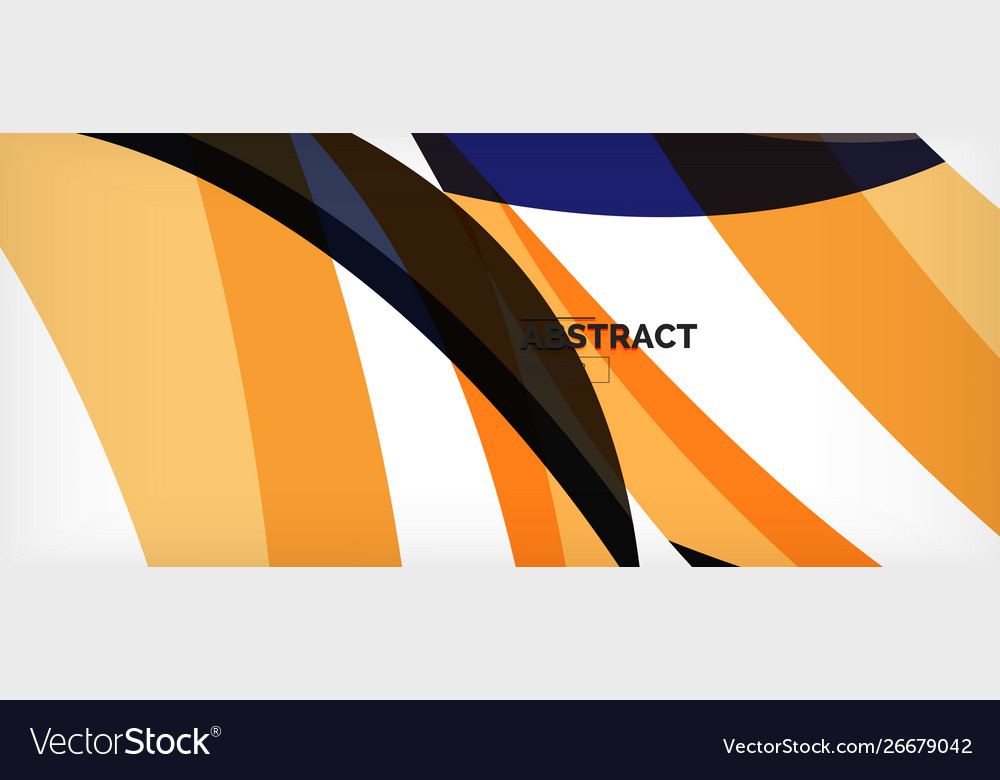 Linear wave web template Royalty Free Vector Image