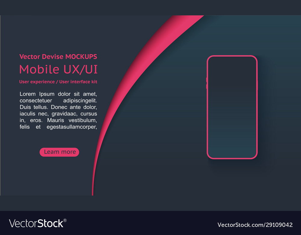 Mobile apps user interface app design on a black Vector Image