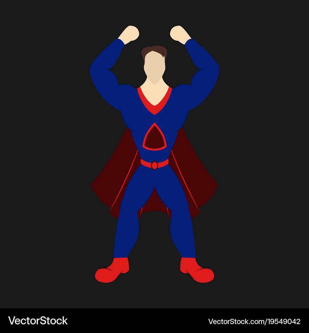 Superhero cartoon icon with superman Royalty Free Vector