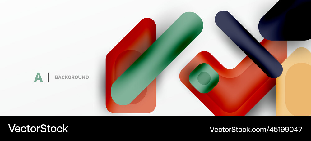 Colorful geometric shapes lines squares Royalty Free Vector