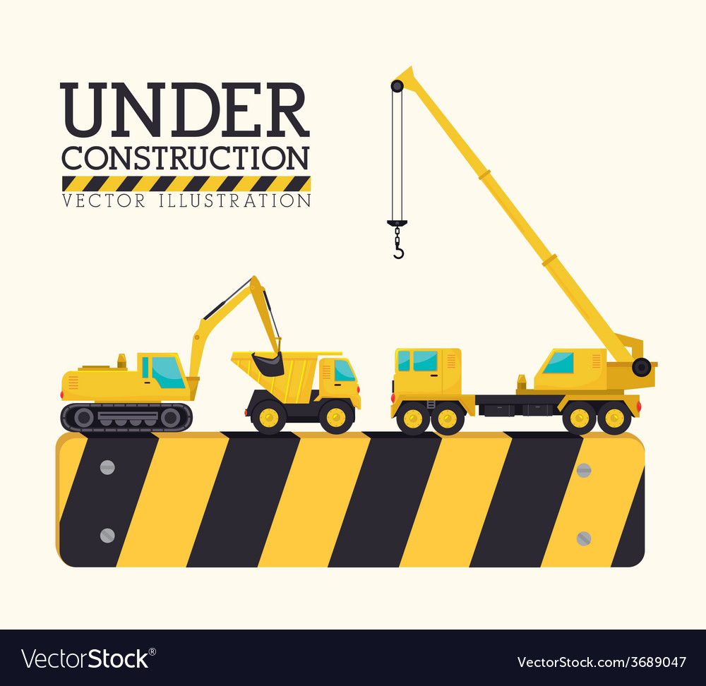 Construction design Royalty Free Vector Image - VectorStock