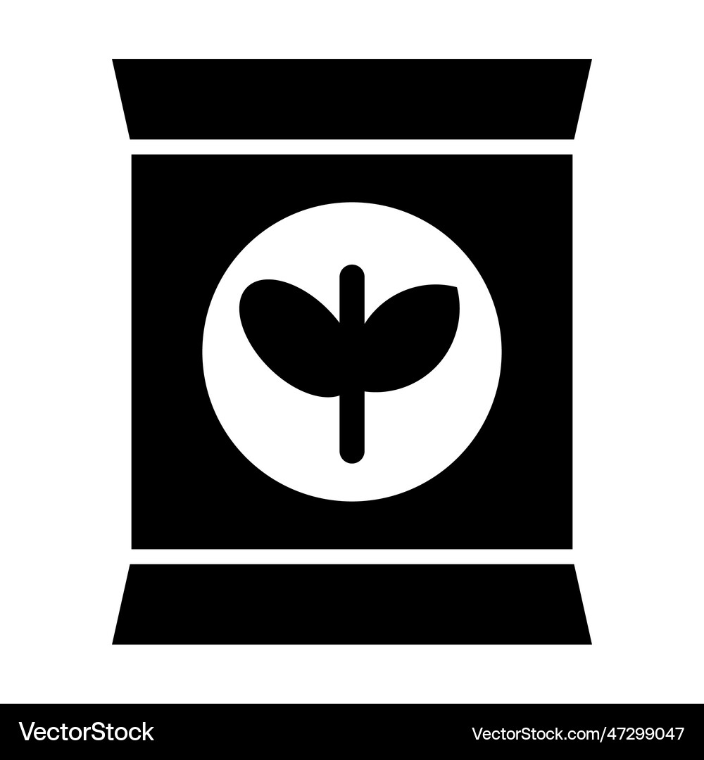 Fertilizer glyph icon for personal and commercial Vector Image