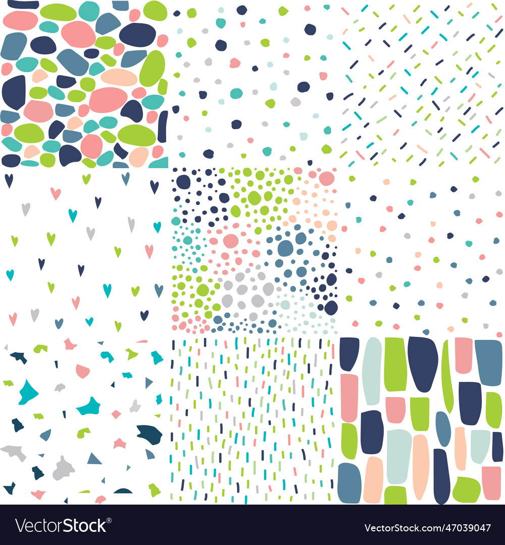 Hand drawn geometric patterns Royalty Free Vector Image