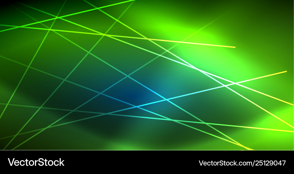 Neon glowing techno lines blue hi-tech futuristic Vector Image