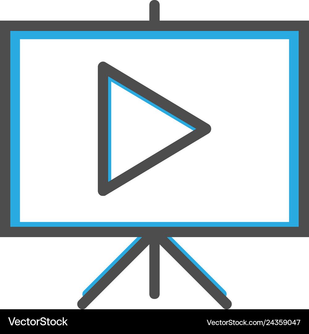 Presentation icon design photography and video Vector Image