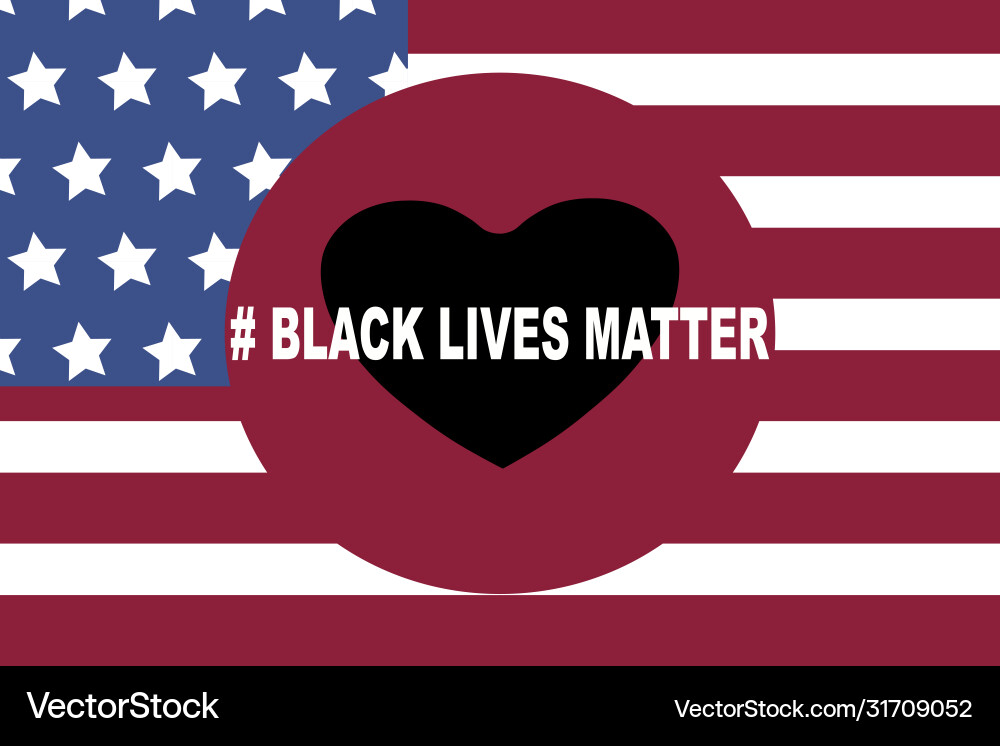 Blm black lives matter african americans Vector Image