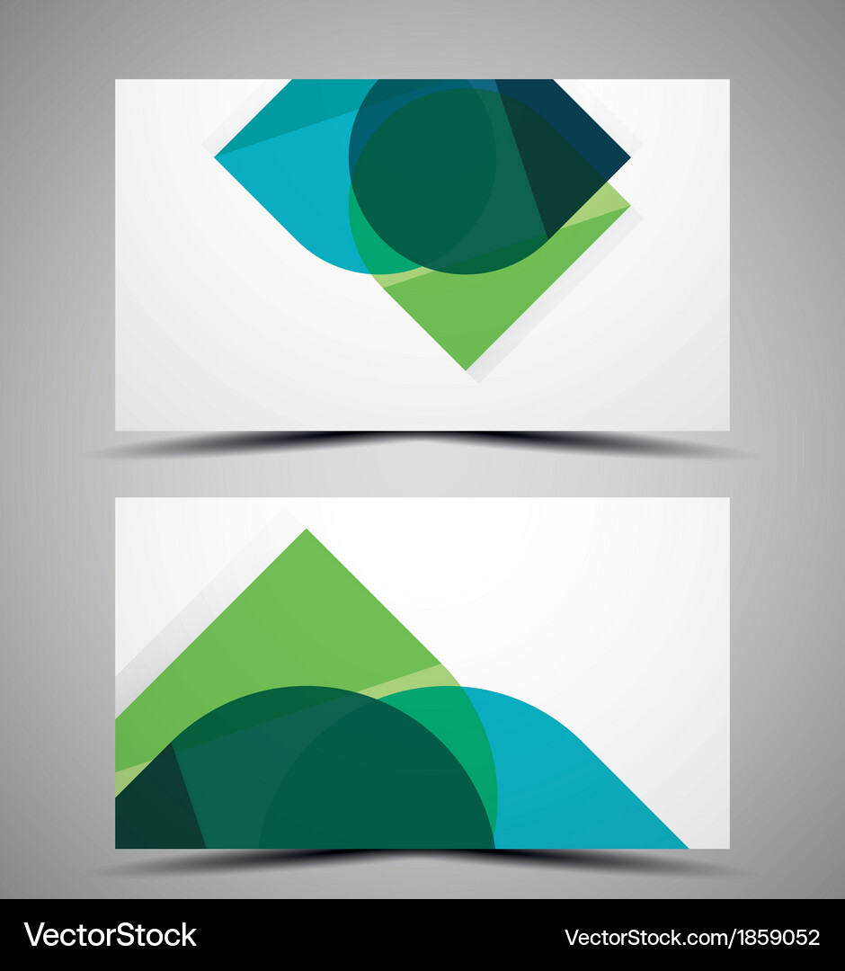 Cmyk business card design template Royalty Free Vector Image