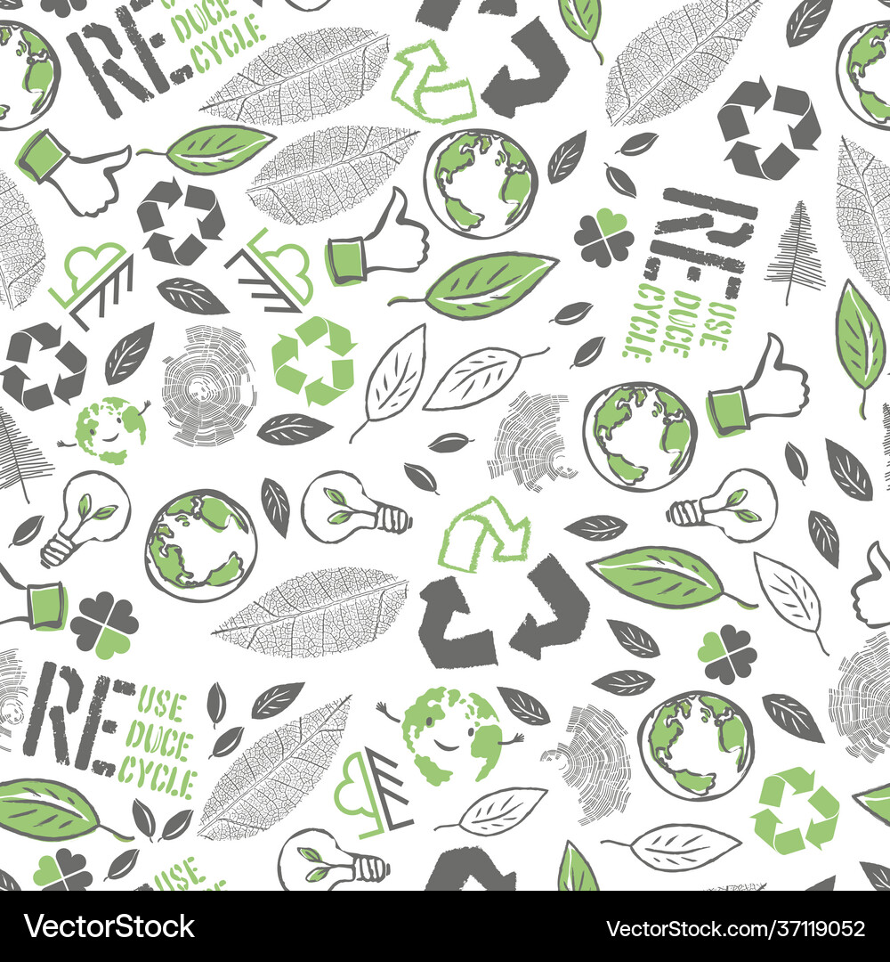 Earth Day Celebration Pattern Royalty Free Vector Image