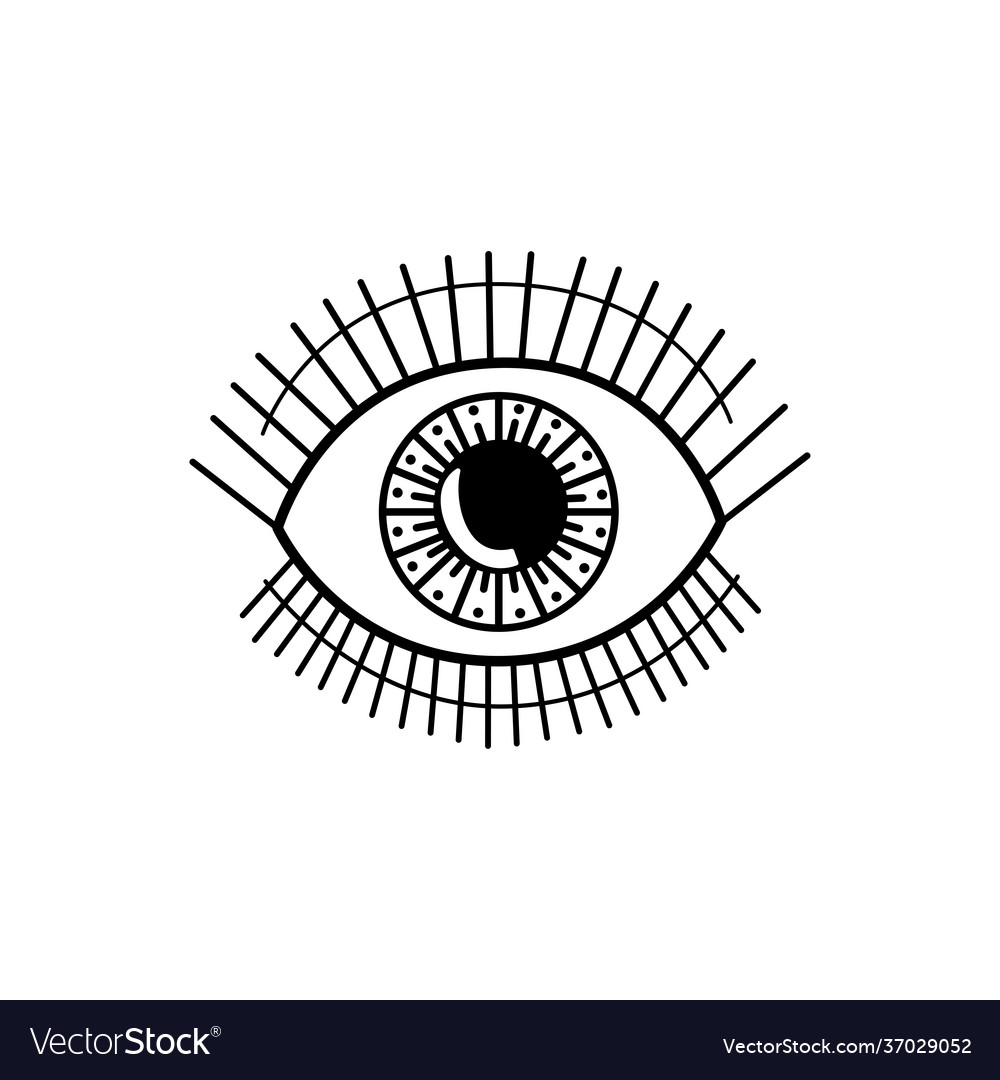 Evil eye Royalty Free Vector Image - VectorStock