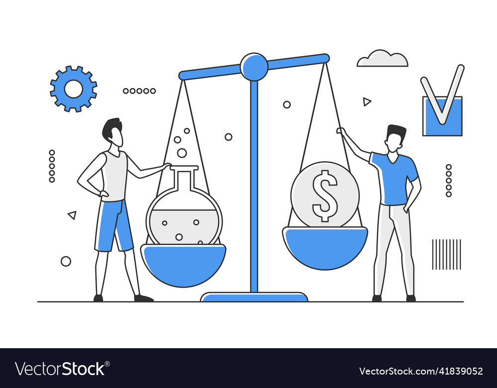 Scientific pharmaceutical research Royalty Free Vector Image