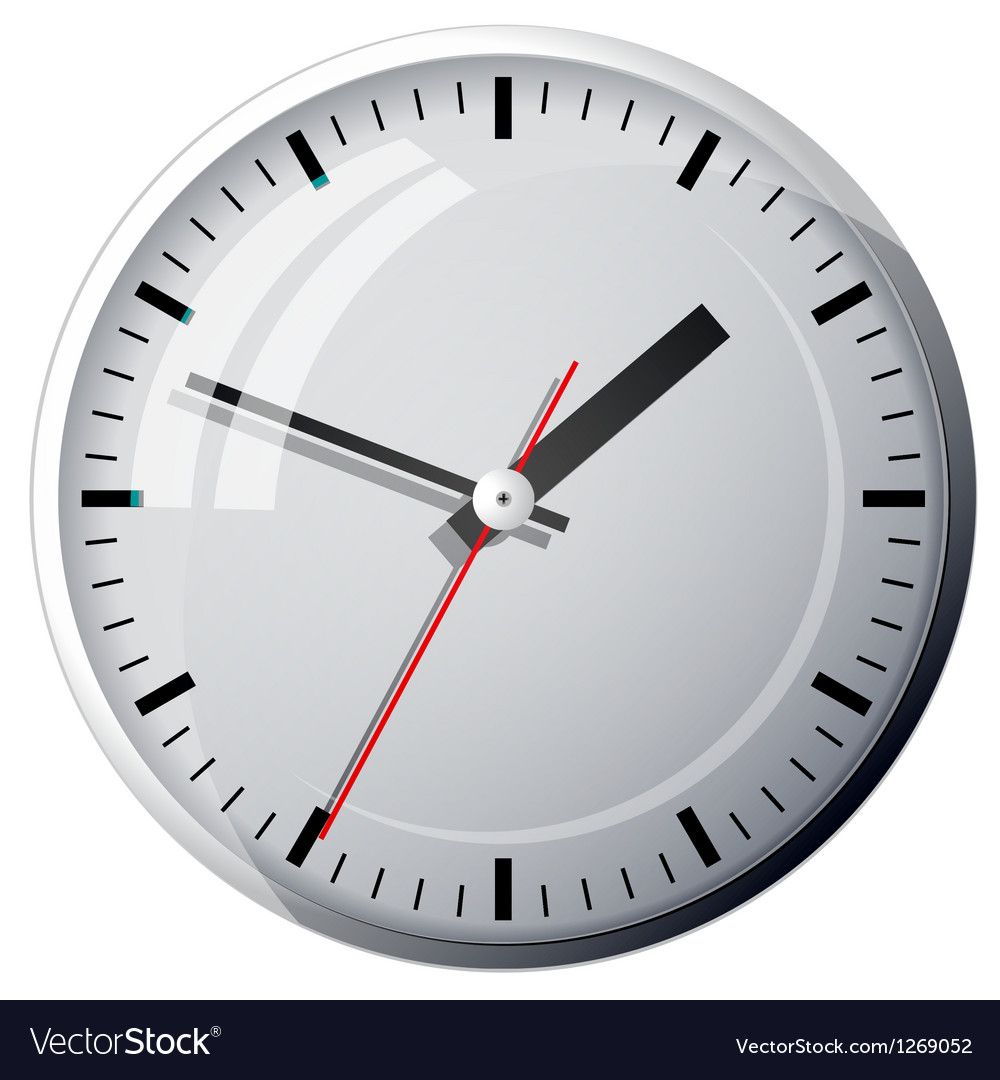 Wall mounted digital clock Royalty Free Vector Image