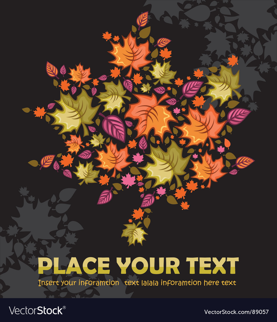 Autumn leaf Royalty Free Vector Image - VectorStock
