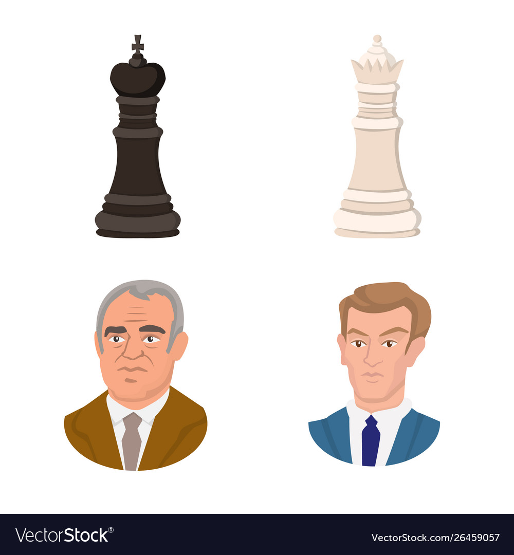 Design chess and game icon set Royalty Free Vector Image