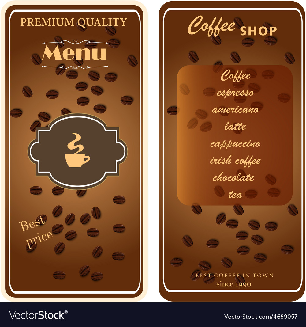 Menu template Royalty Free Vector Image - VectorStock