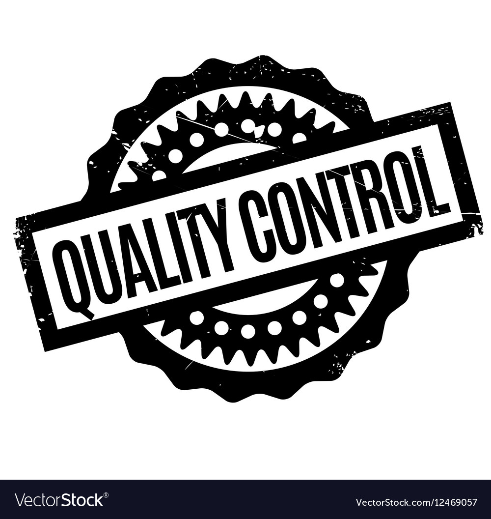 Quality Control Rubber Stamp Royalty Free Vector Image