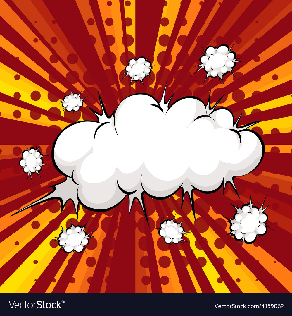Cloud explosion Royalty Free Vector Image - VectorStock