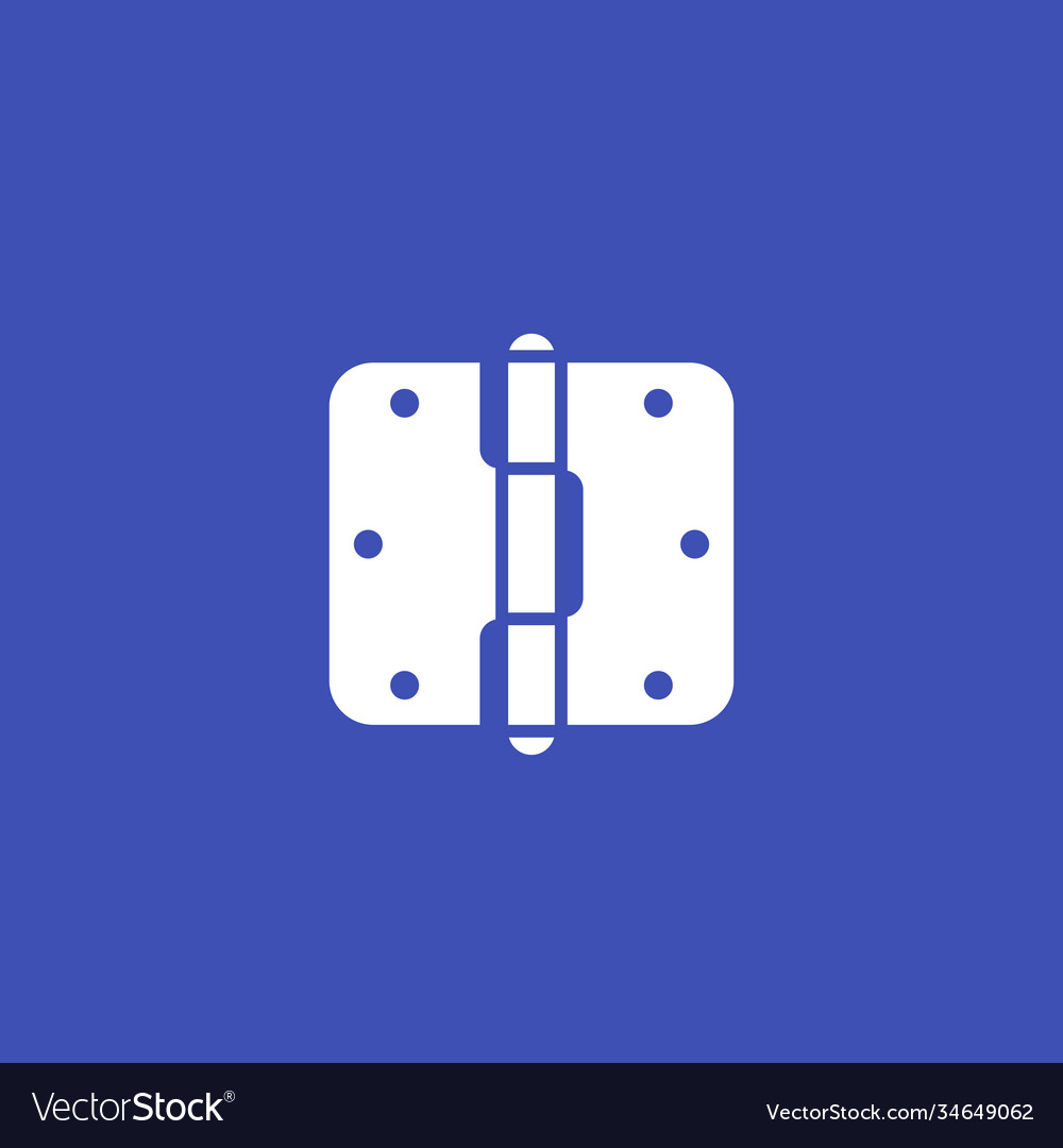 Door hinge icon design Royalty Free Vector Image