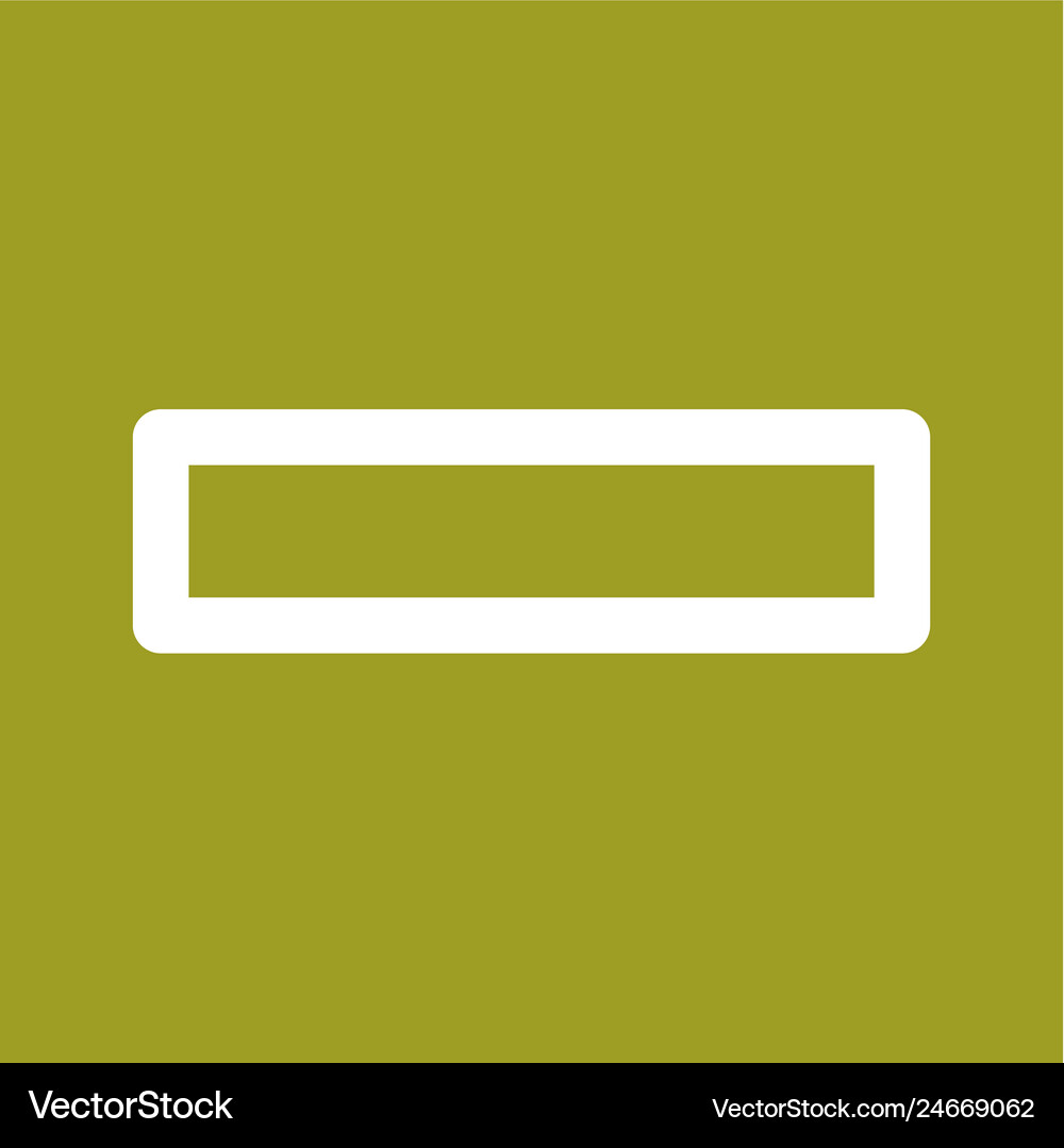 Minus icon Royalty Free Vector Image - VectorStock
