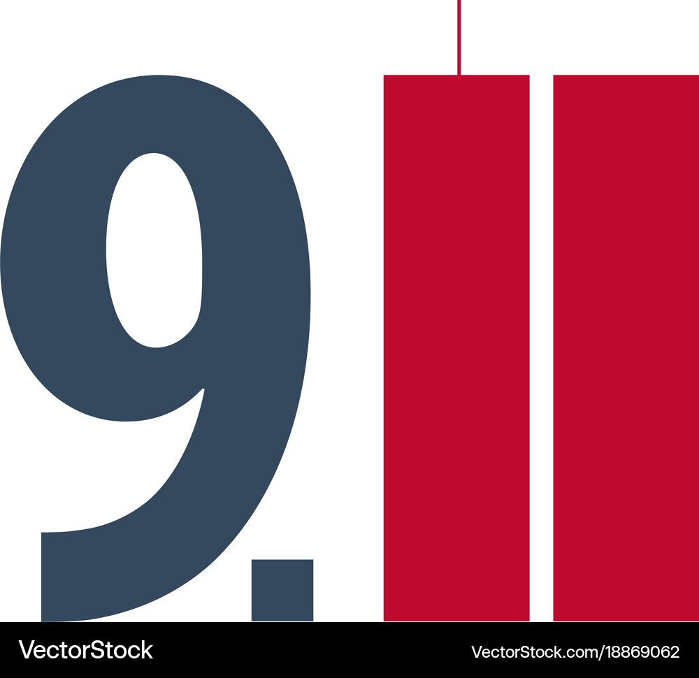 Patriot day emblems or logo september 11 we Vector Image