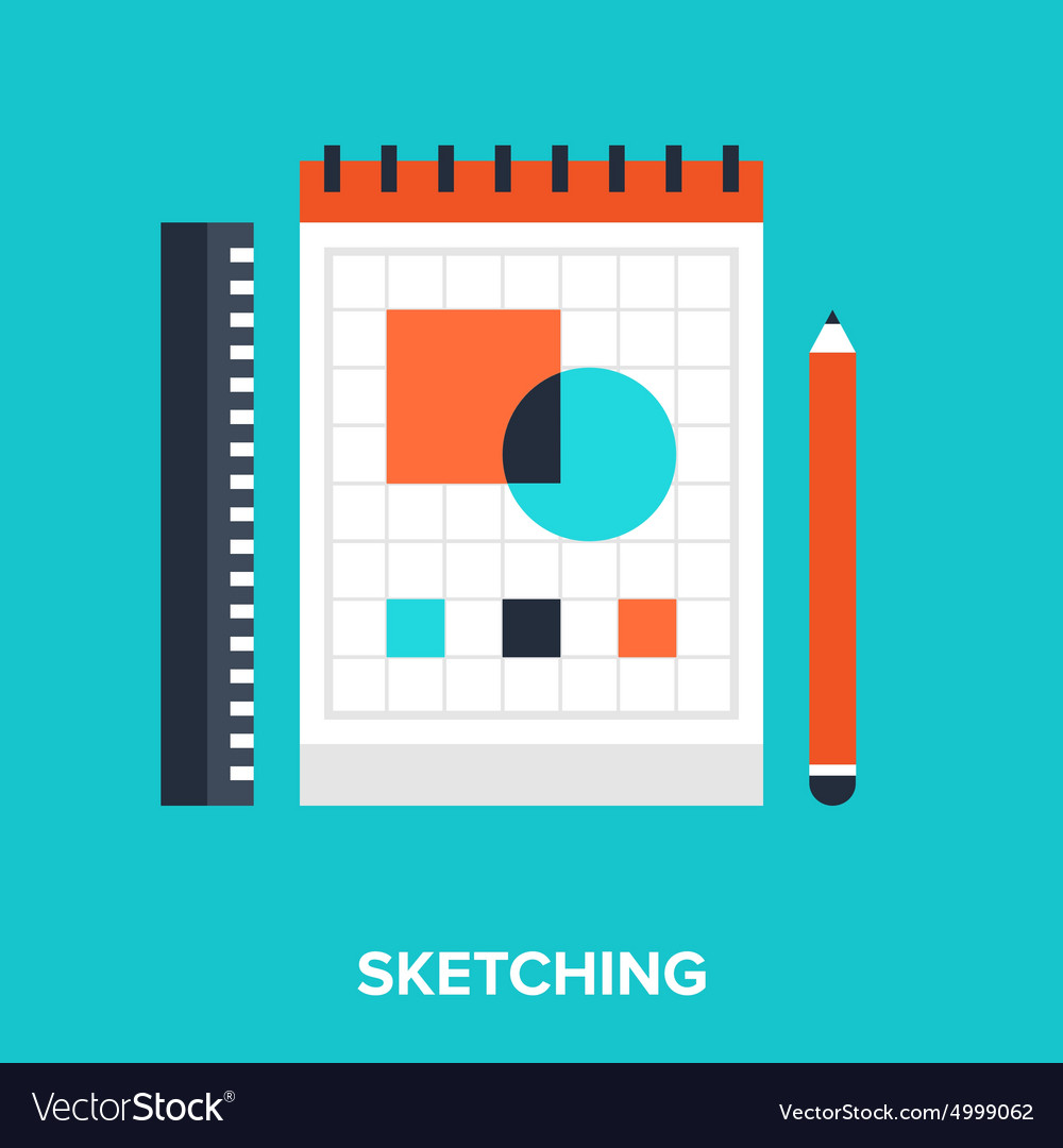 Sketching Royalty Free Vector Image - VectorStock