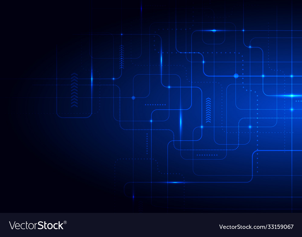 Abstract technology futuristic concept glowing Vector Image