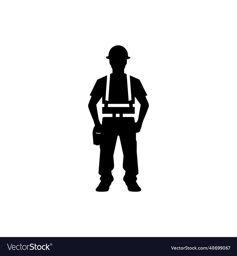 Construction worker icon Royalty Free Vector Image