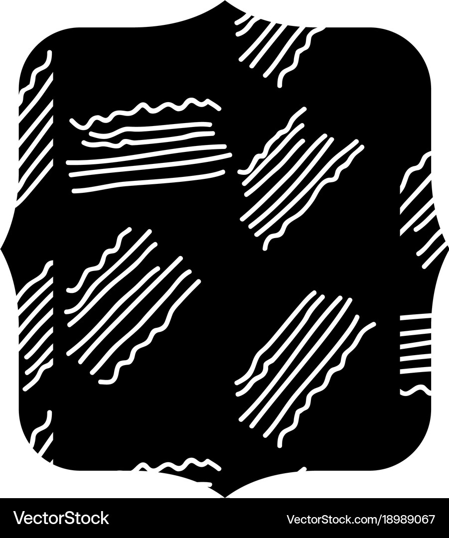 Contour quadrate with geometric graphic style Vector Image