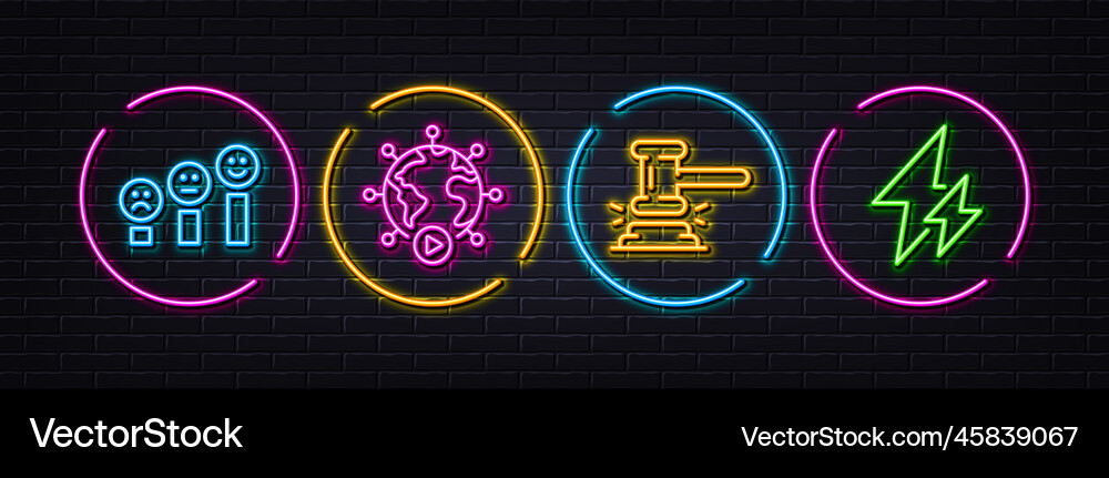 Customer satisfaction video conference and judge Vector Image