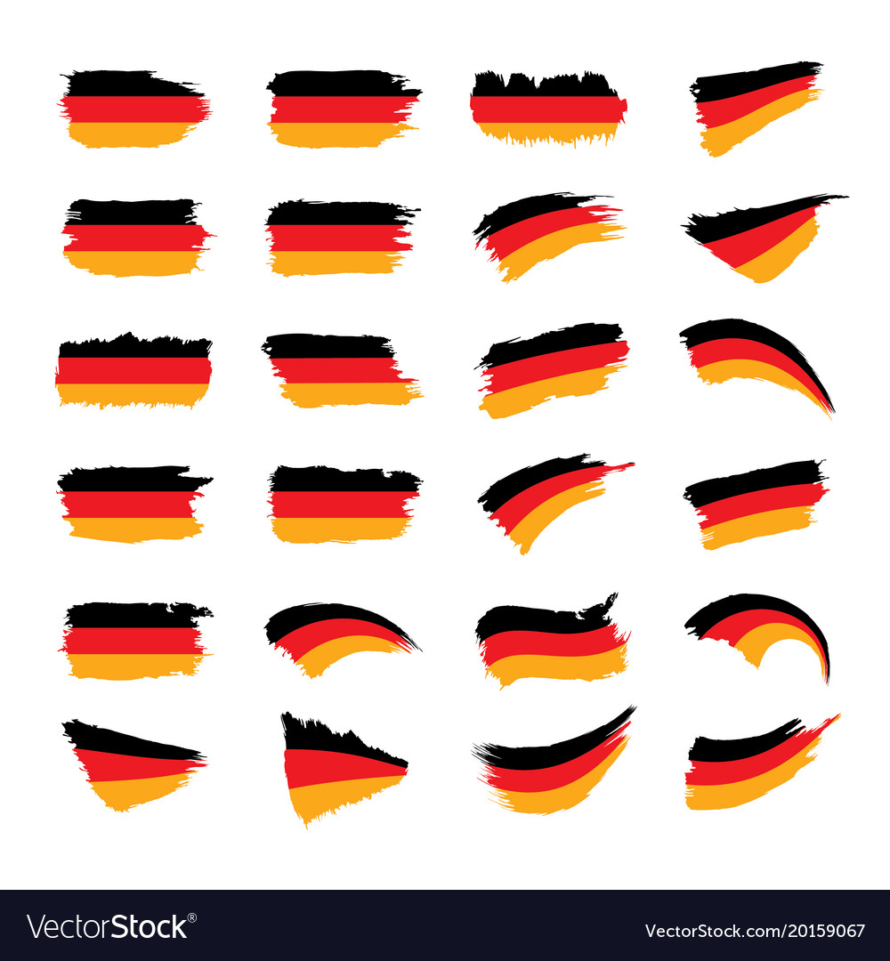 Germany flag Royalty Free Vector Image - VectorStock