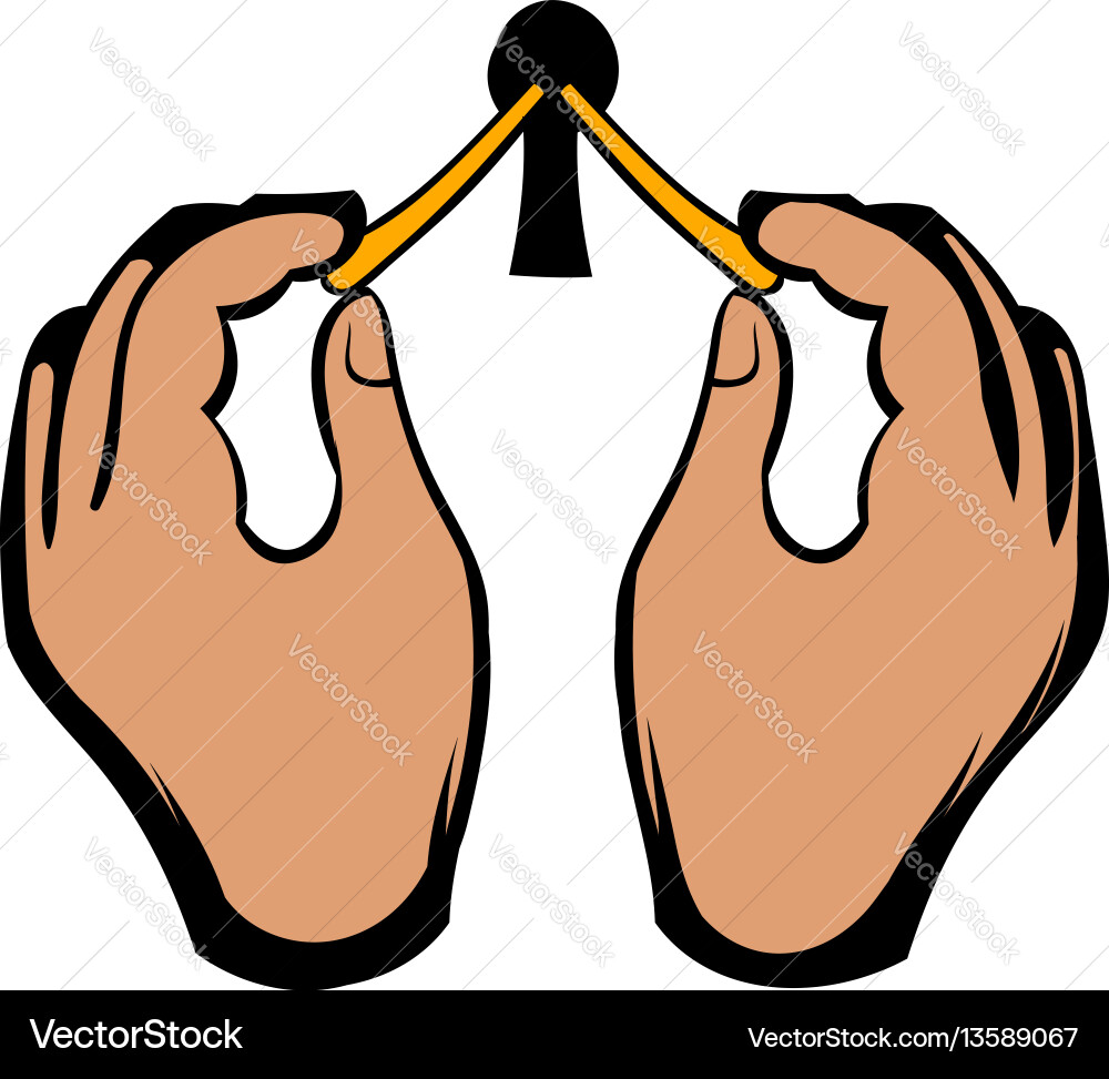 Picks in the lock icon cartoon Royalty Free Vector Image