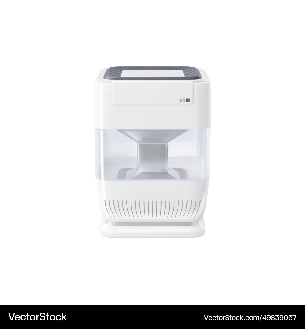 Realistic indoor air purifier or cleaner unit Vector Image