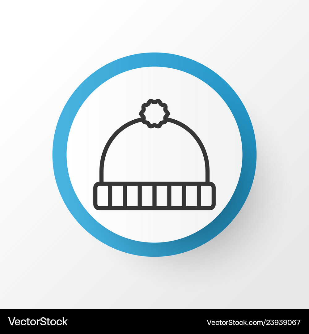 Winter hat icon symbol premium quality isolated Vector Image