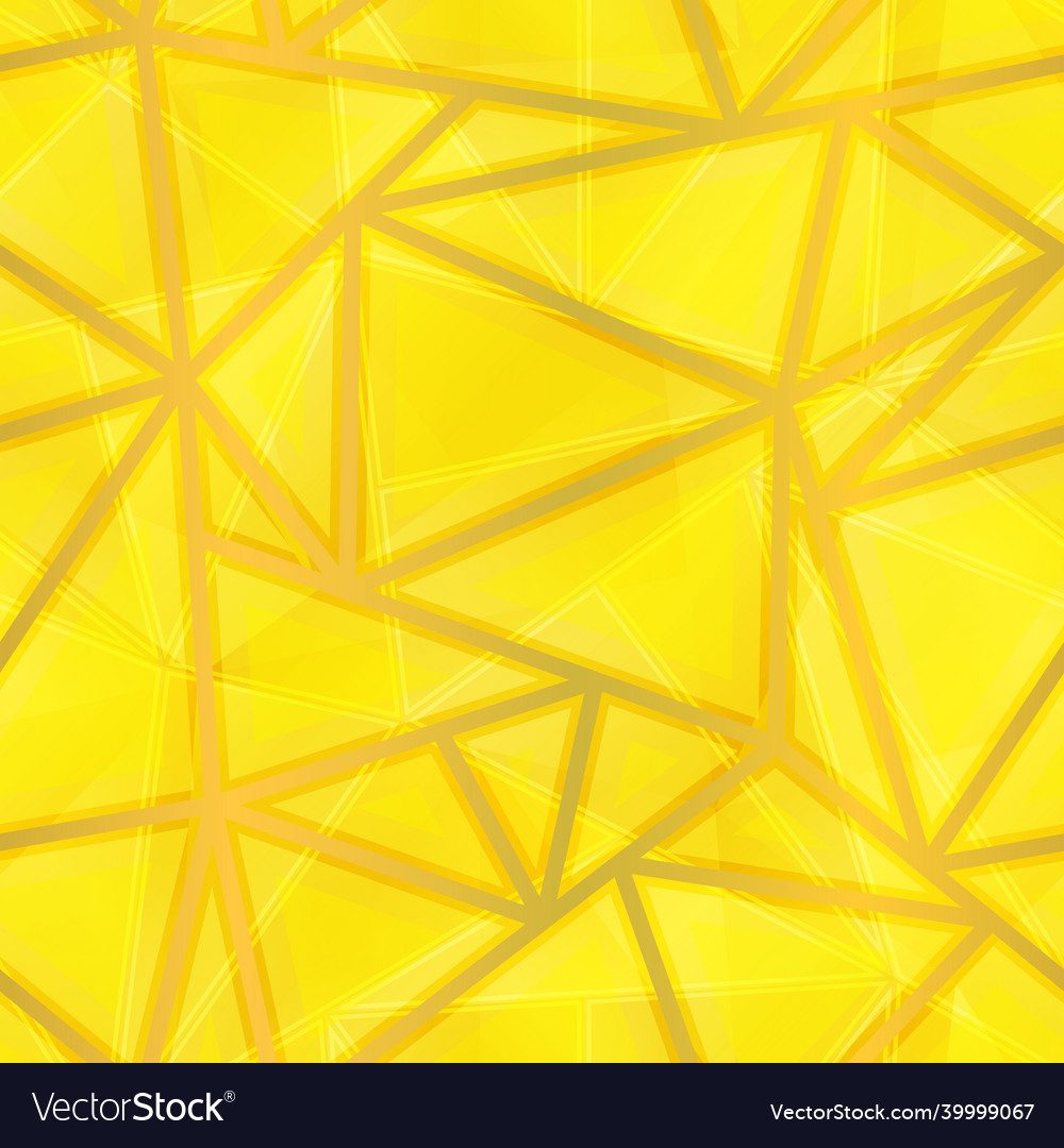 Yellow triangle geometric pattern Royalty Free Vector Image