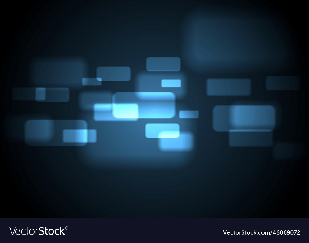 Abstract glowing blue rectangles design Royalty Free Vector
