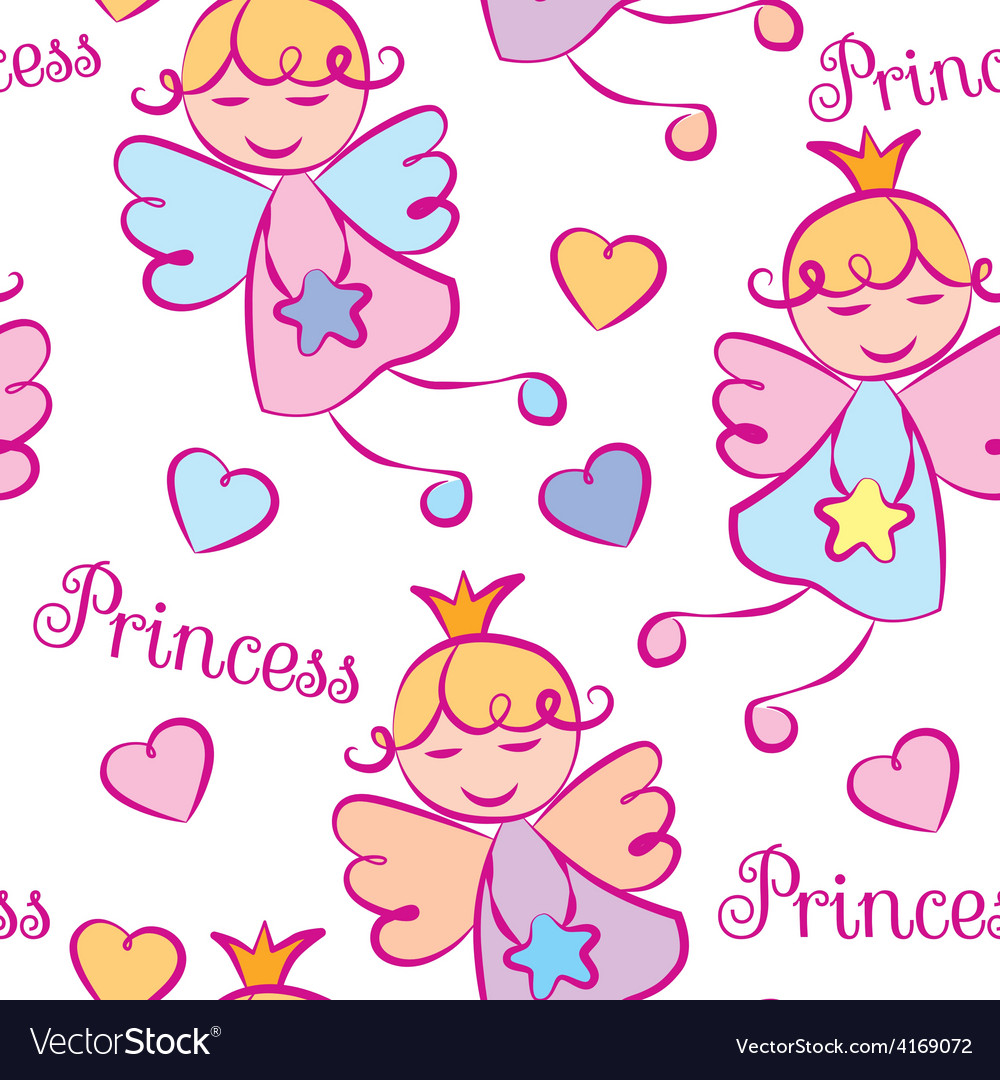 Background princess Royalty Free Vector Image - VectorStock