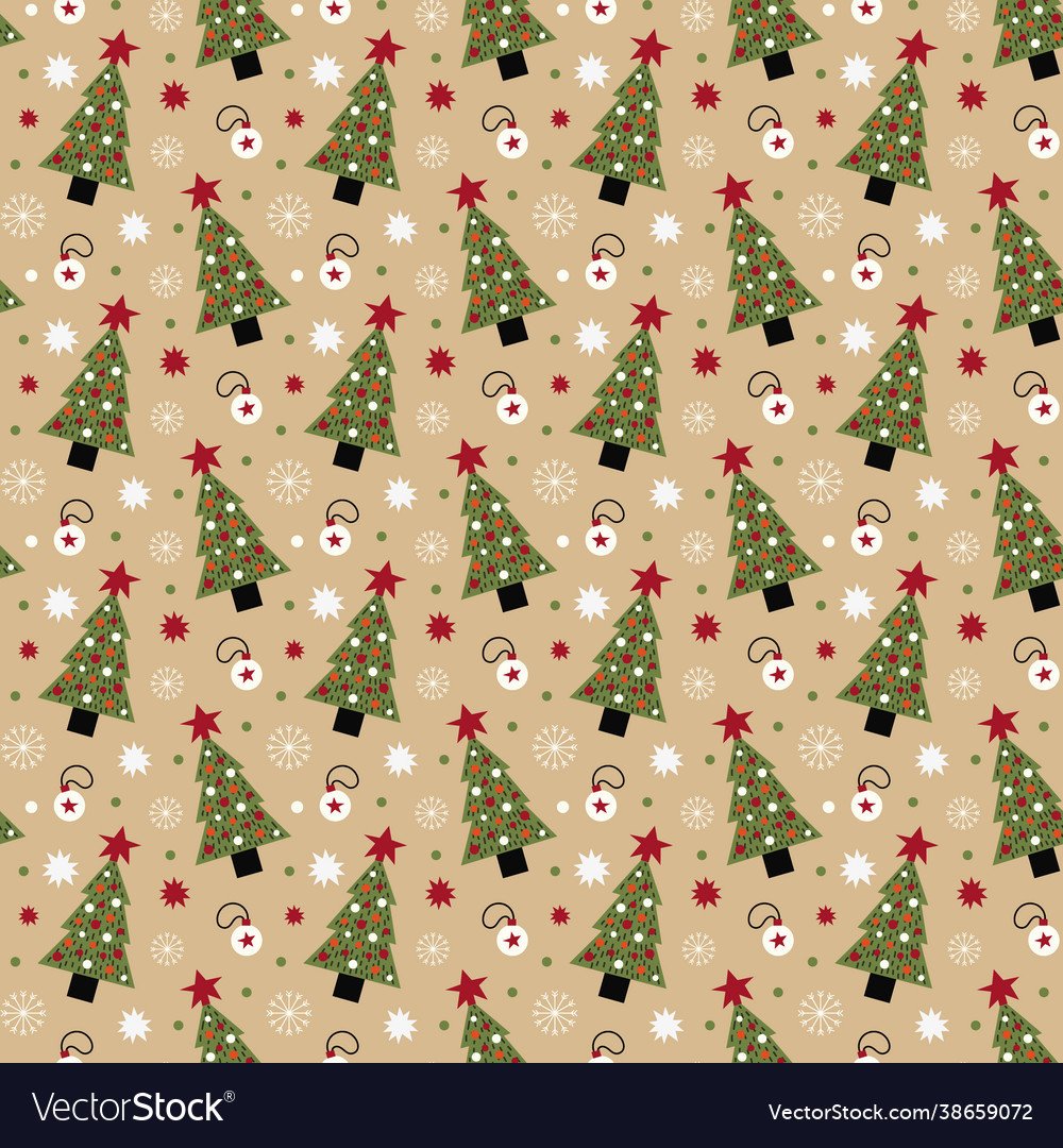 Christmas seamless pattern Royalty Free Vector Image