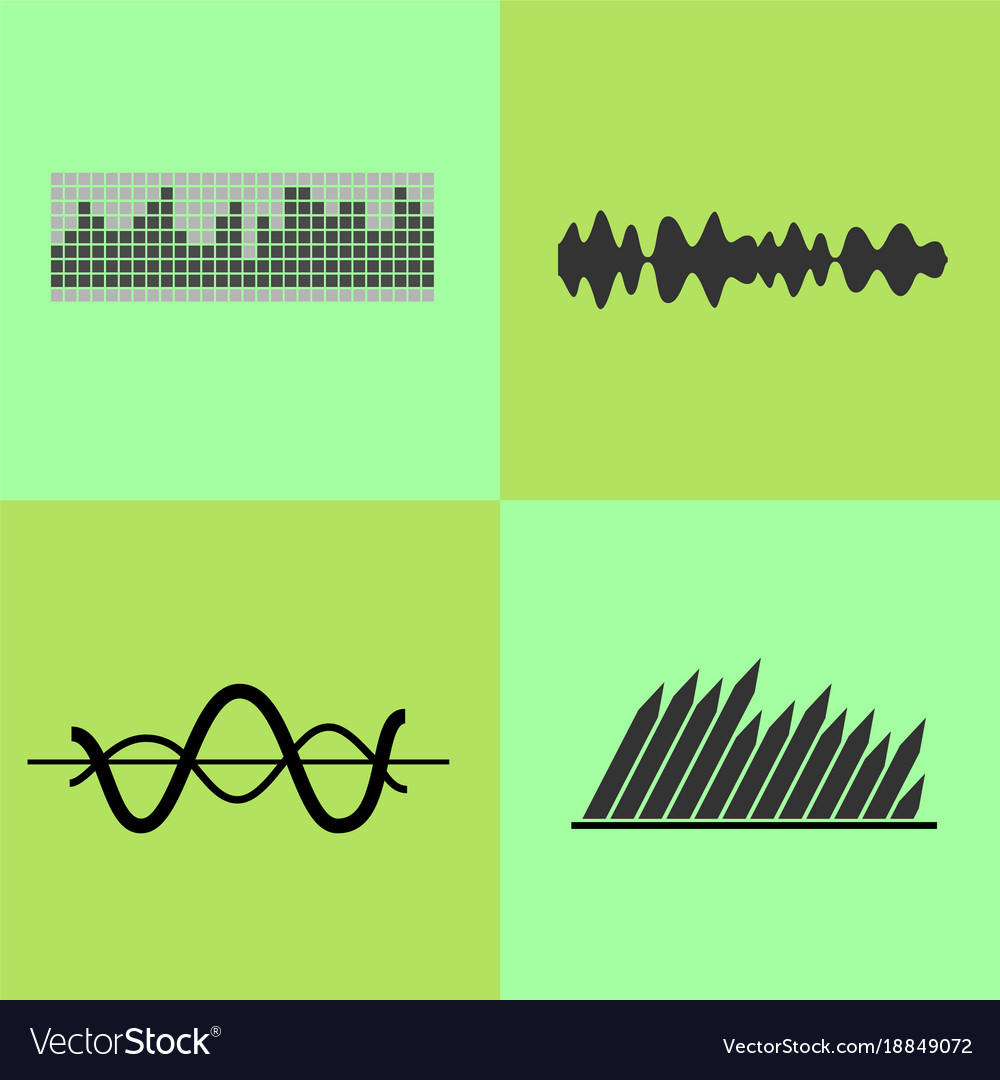 Equalizer interface variants Royalty Free Vector Image