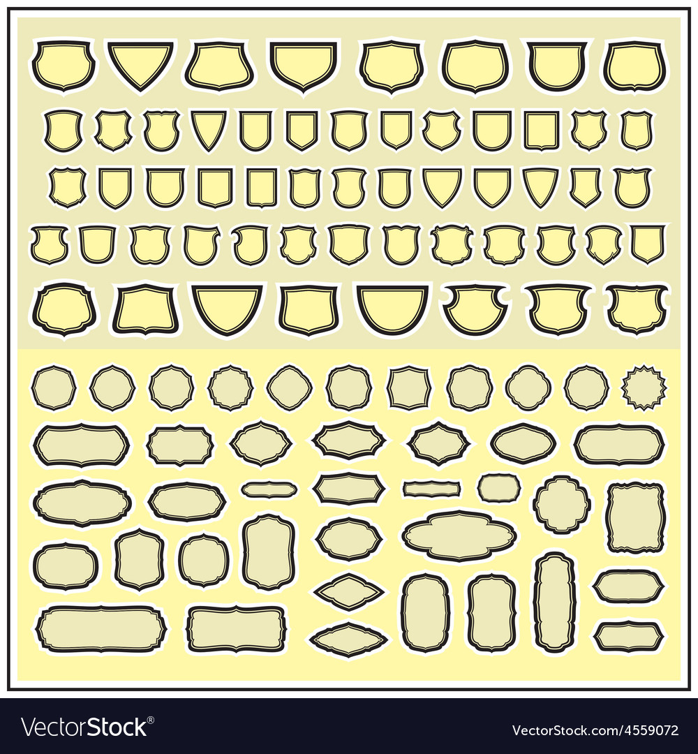 Heraldic and decorative frames Royalty Free Vector Image