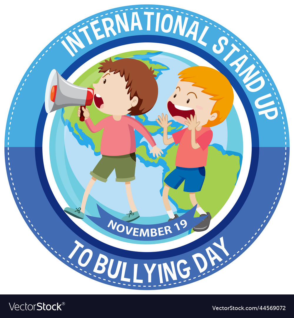 International stand up to bullying day banner Vector Image
