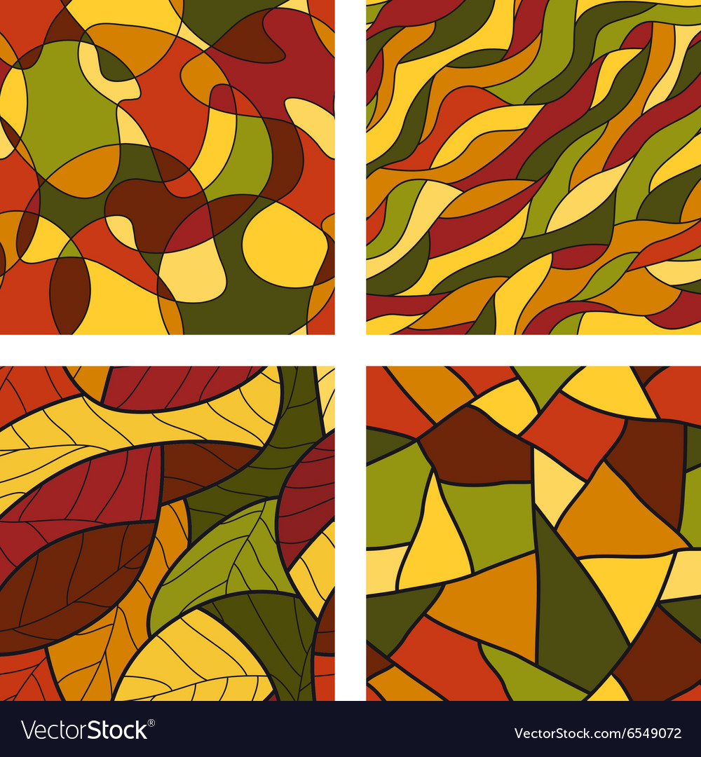 Set of seamless patterns backgrounds Royalty Free Vector