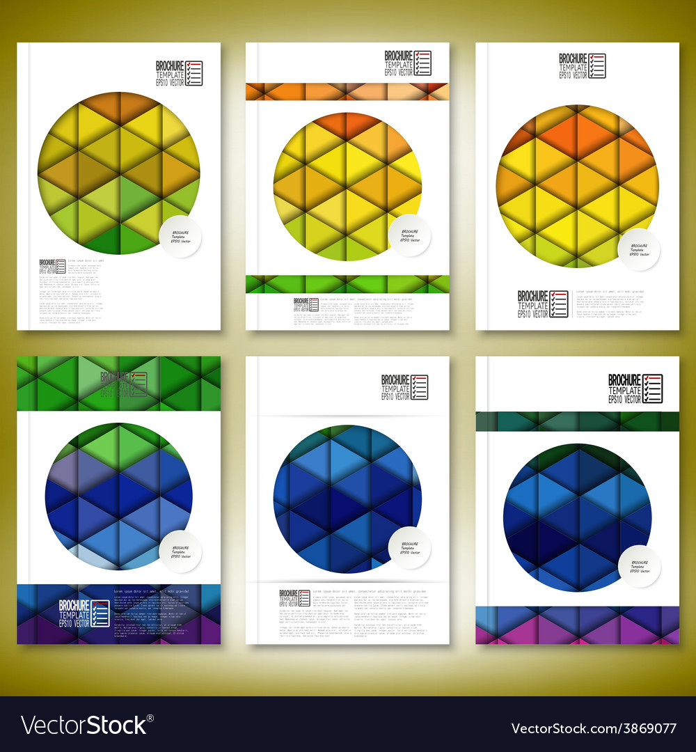 Abstract colored background triangle design Vector Image