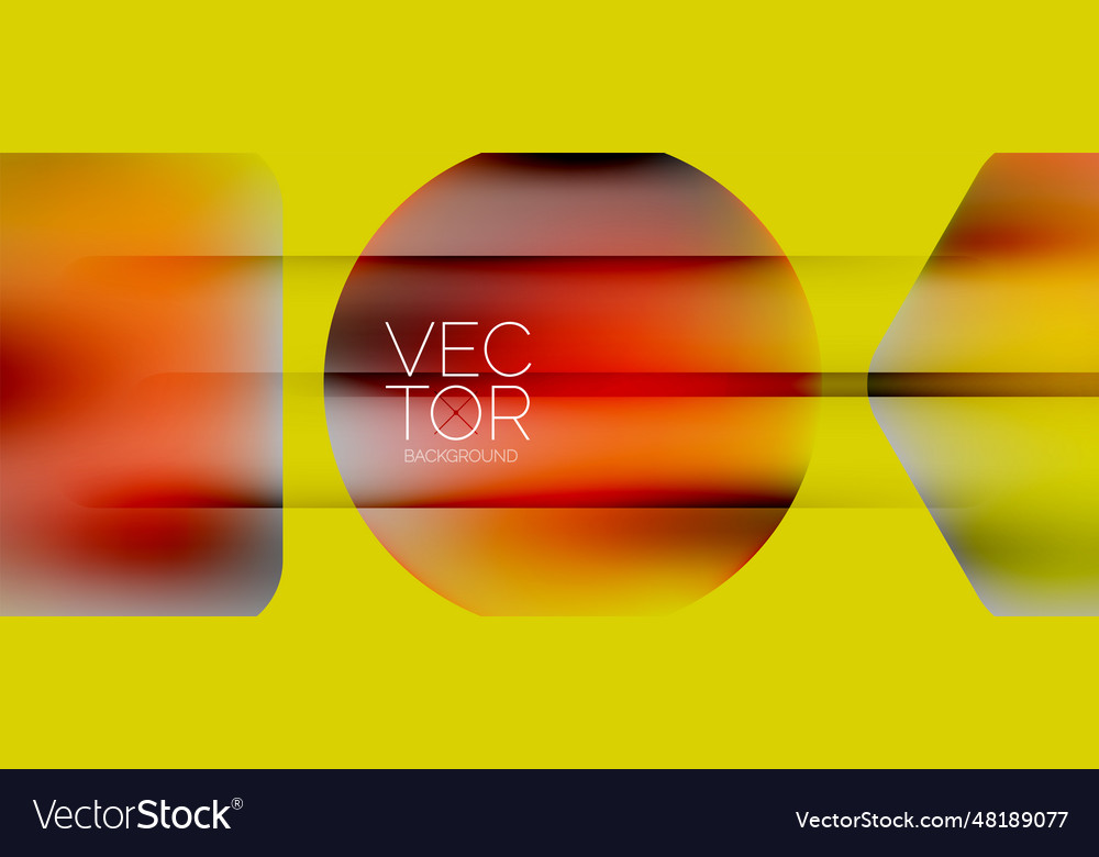 Dynamic Bright Colorful Geometric Elements With Vector Image