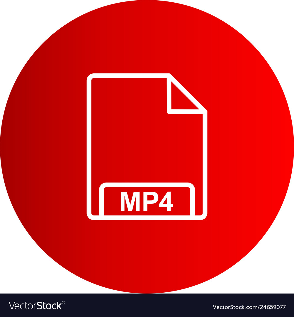 Mp4 icon Royalty Free Vector Image - VectorStock