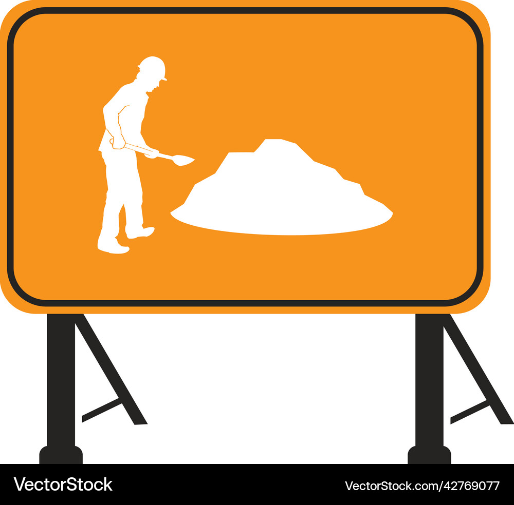 Road repair sign icon Royalty Free Vector Image