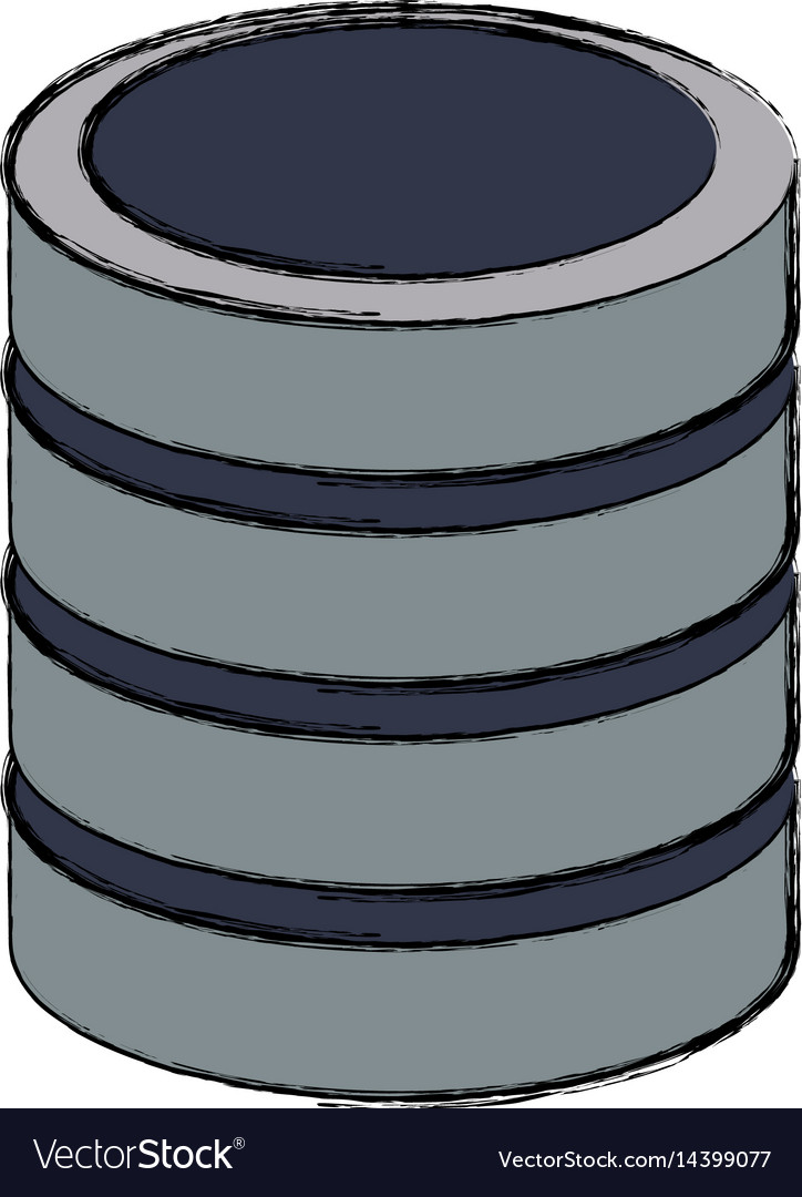 Storage database computer Royalty Free Vector Image