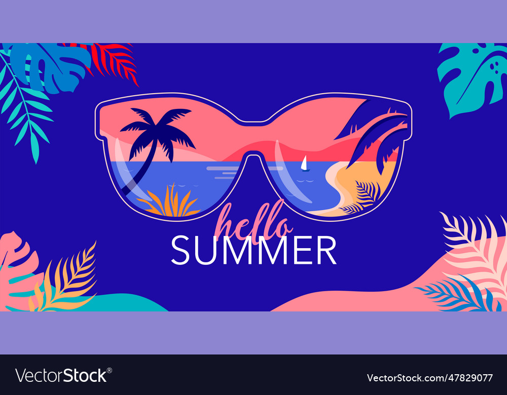 Summer fun concept design creative background Vector Image