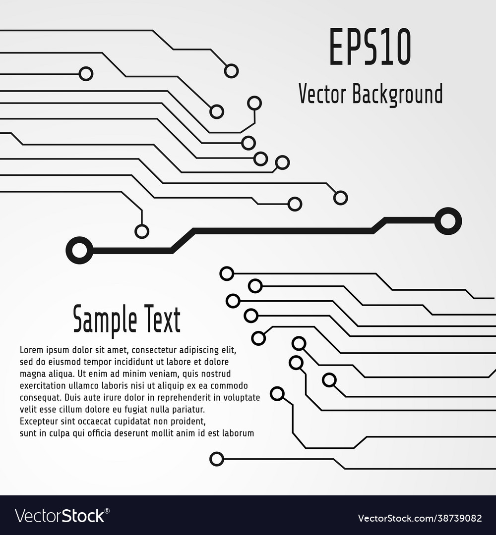 Abstract circuit board texture background Vector Image