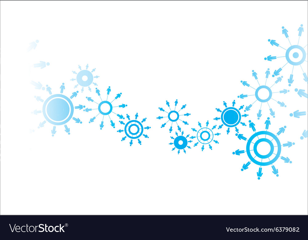 Abstract human interaction Royalty Free Vector Image