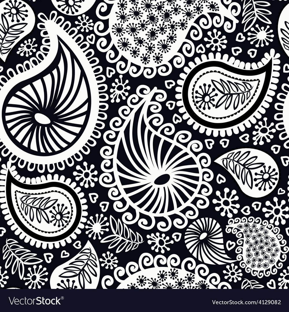 Abstract seamless doodle pattern Royalty Free Vector Image