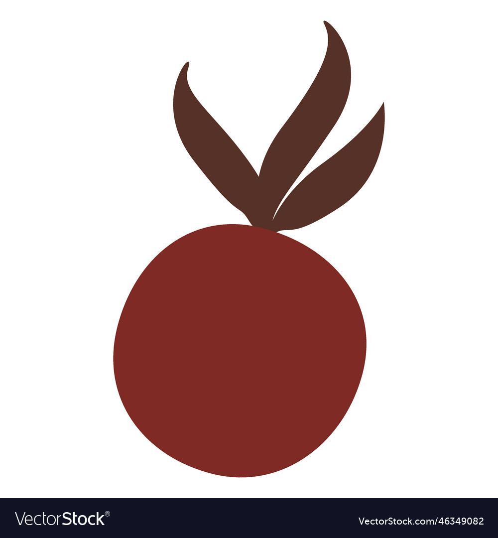 Berry red flat Royalty Free Vector Image - VectorStock